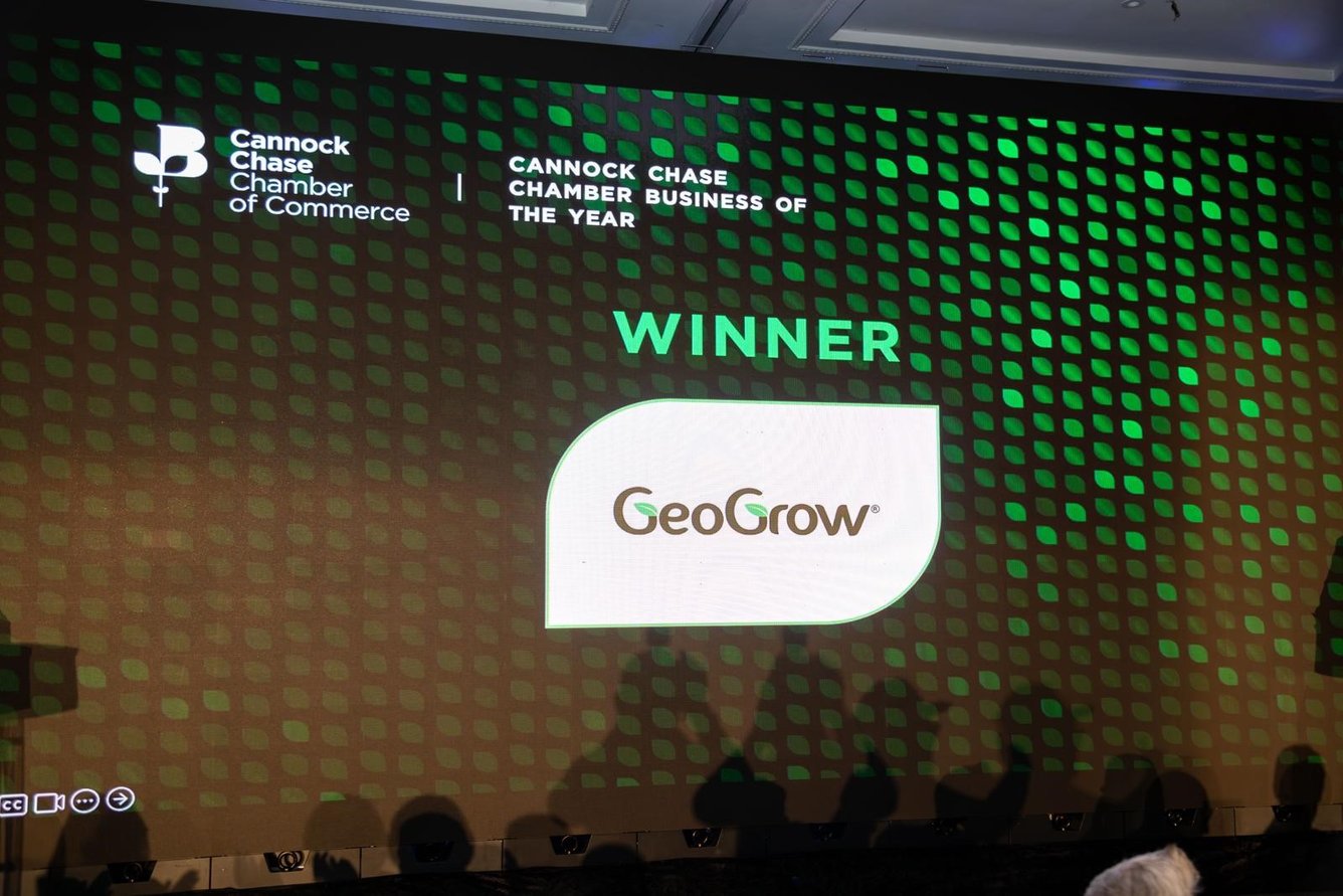 Eco-friendly GeoGrow Awarded Cannock Chase Business of the Year